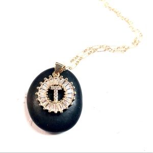 jasmines jewels | Jewelry | Initial T Necklace Letter T Personalized T ...